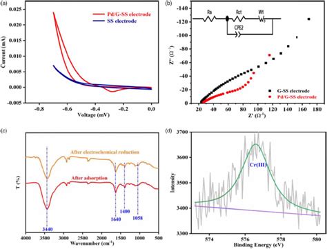 Cv Curves Of The Ss And Pdg Ss Electrodes A Eis Spectra Of The