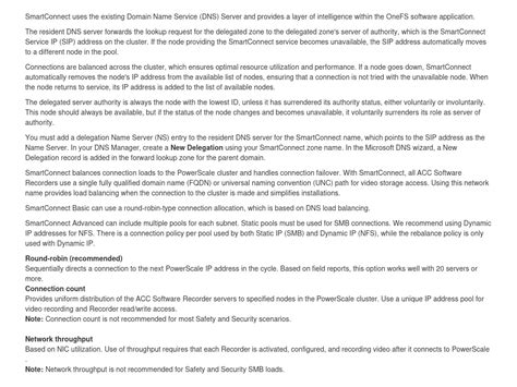 Configuring Smartconnect Configuration Best Practices—dell Emc Storage With The Avigilon