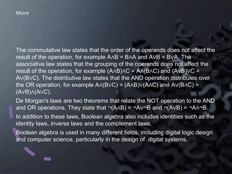 Week BooleanAlgebra Pptx
