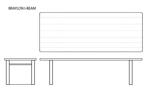 Custom Modern Braylon I Beam Rustic Trades Furniture