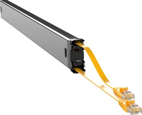 PATCHBOX PLUS CAT 6A STP CASSETTE YELLOW LR 1 8M 0 7M Macleshop