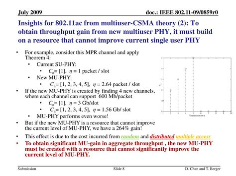 Ppt Insights From Csma With Multipacket Reception For Achieving 1 Gbps Aggregate Throughput