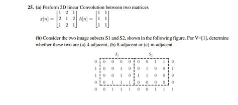Solved A ﻿perform 2d Linear Convolution Between Two