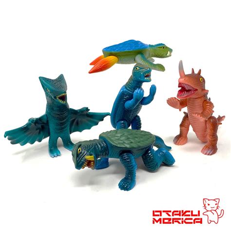 Tomy Daiei Sfx Series Gamera Gyaos And Barugon Kaiju Sofubi Set Otakumerica