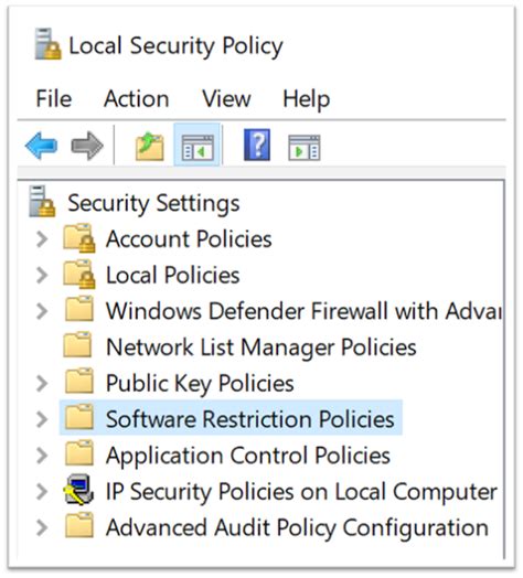 Windows Software Restriction Policy