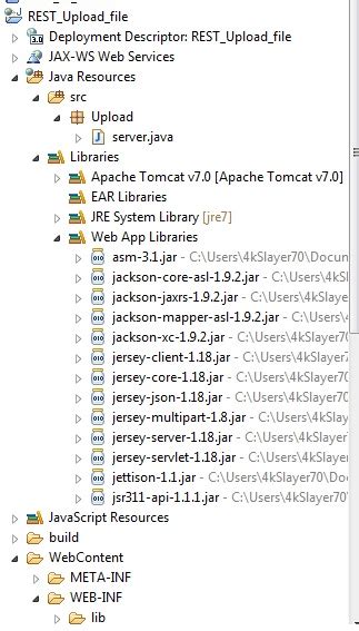 Java Missing Dependencies While Trying To Upload File With Jersey Stack Overflow