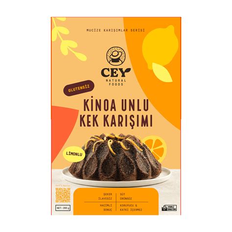 Cey Natural Kinoa Unlu Limonlu Kek Karşımı 265 G Macroonline