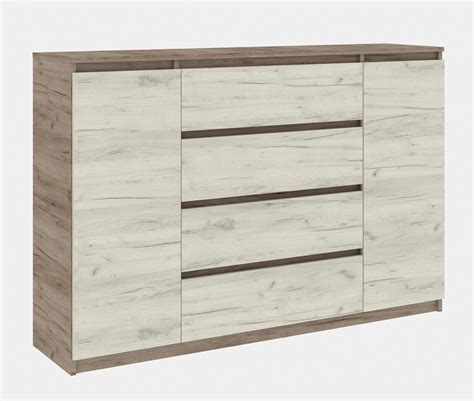 ᐉ Комод Мастер Форм Брайт 1392х376х950 мм Дуб крафт серый/Дуб крафт ...