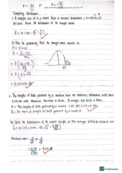 CHAPTER TUTORIAL Statistics For Science And Engineering Studocu