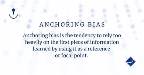 Cognitive Biases In Investing Anchoring Bias