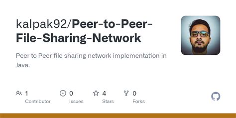 Github Kalpak92peer To Peer File Sharing Network Peer To Peer File
