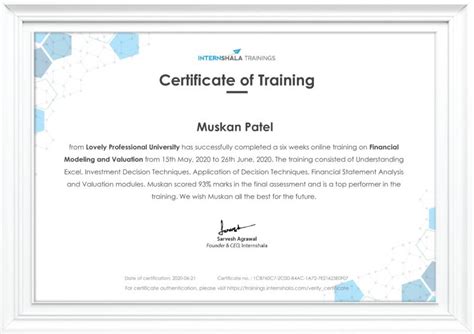 Muskan Patel On Linkedin Internshalatrainings Internshalatopperformer Coursecompleted