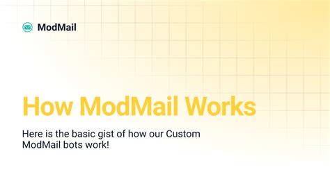 how modmail works modmail