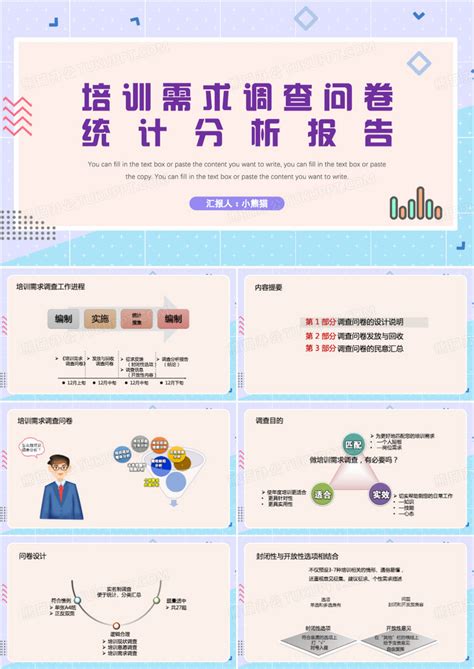 调查问卷培训需求调查问卷PPT模板下载 熊猫办公