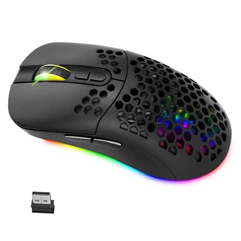 Wholesale 2 4g Bluetooth Dual Mode Honeycomb Shell Wireless Mouse With Rgb Backlit For Laptop Pc