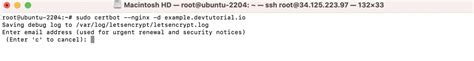 How To Install Lets Encrypt Ssl In Nginx On Ubuntu 2204 Devtutorial