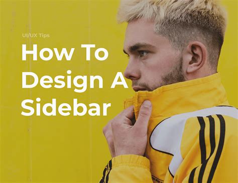 How To Design A Sidebar Ui Ux Tips On Behance