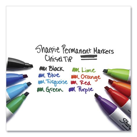 Chisel Tip Permanent Marker Medium Chisel Tip Black Dozen OFFICE PROS