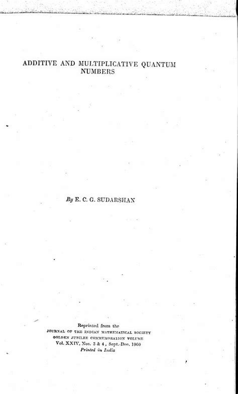 Pdf Additive And Multiplicative Quantum Numbers Dokumentips