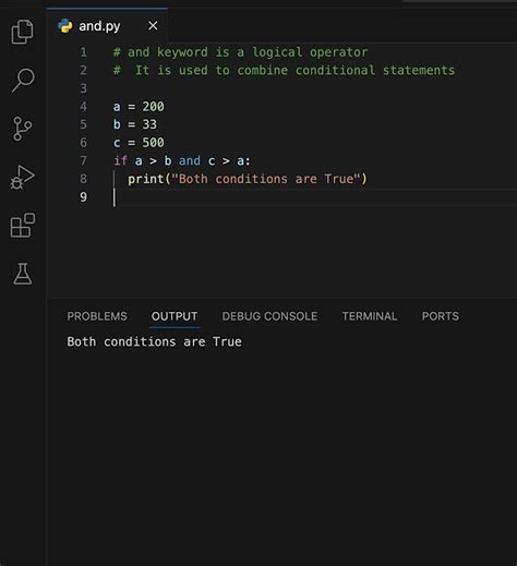 Python And Operator Logical Operators Comparison Operators Learning Learn Coding