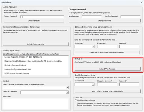 Excel Templates Admin Setup Simplified Loader