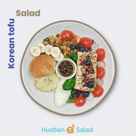 허즈번 안녕하세요 허즈번 샐러드 입니다😊 오늘은 국내산 콩으로 만든 두부와 표고버서을 이용한 두부 샐러드 입니다 ️ 2023년 한 해 많은 사랑 주셔서 진심으로 감사