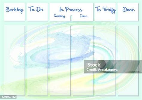 스크럼 칸반 비문 백로그 완료 수채화 비 녹색을 확인하는 과정에서 할 수 개념에 대한 스톡 벡터 아트 및 기타 이미지 개념 개발 계획 Istock
