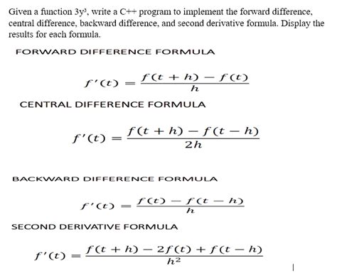 Solved Given A Function 3y3 Write A C Program To Chegg Com