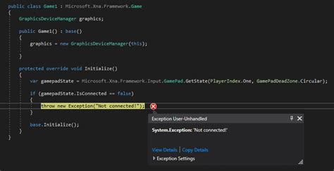 Gamepad Getstate Isconnected Is Always False On Game Initialize Even If Controller Is