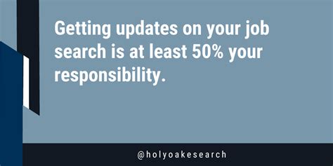 Mark Holyoake On Linkedin Top 3 Reasons You Should Ask For Updates On Your Job Search 1 You…