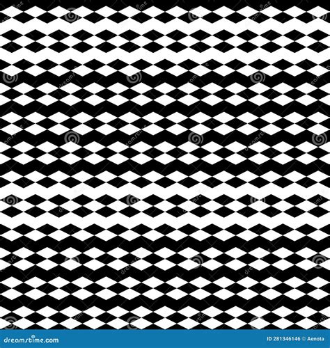 Seamless Geometric Black And White Pattern For Fabric Stock Illustration Illustration Of Shape