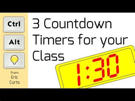 Countdown Timers For Your Classroom Educational Technology Countdown Timer Classroom