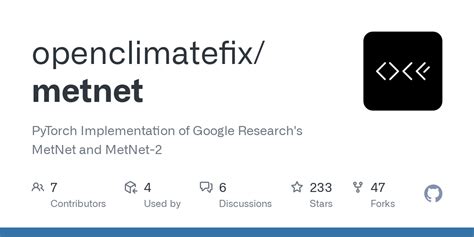 GitHub Openclimatefix Metnet PyTorch Implementation Of Google