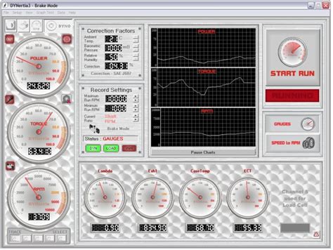 Inertia Brake Dyno Dynamometer Software Karts RC Bike Car Engine Chassis