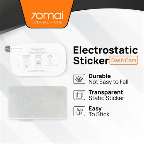 70mai Dashcam Electrostatic Sticker Electrostatic Film Heat Resistant Adhesive Holder Lazada