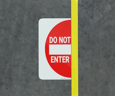 Do Not Enter Floor Marking Sign