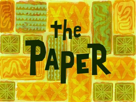File The Paper Title Card Webp Spongebob Wiki The Spongebob Encyclopedia