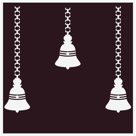 Bells Hanging Hindu Decoration Vector 15804533 Vector Art At Vecteezy