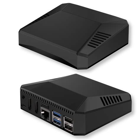 Mikrobot Argon One V3 Black Case For Raspberry Pi 5 With 30mm Pwm