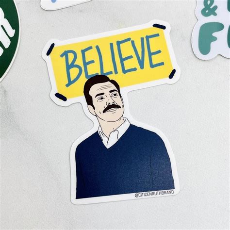 Ted Lasso Believe Sticker