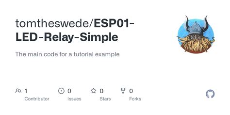 GitHub Tomtheswede ESP01 LED Relay Simple The Main Code For A