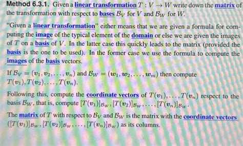 Exercises In Exercises 1 7 Write Down The Matrix Of Chegg Com