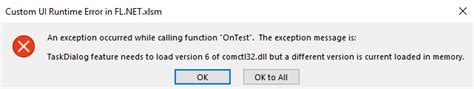 Error When Using Taskdialog In Excel Vsto Application Stack Overflow