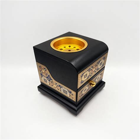 Mirage Royale Black And Gold Bakhoor Burner Wani Perfumes