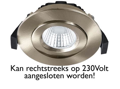 Set Van Inbouw Ledspot Praag Rvs Watt Dimbaar Warm Wit Licht Ip Kopen Al Jaar