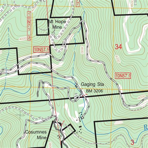 Sly Park Ca Fstopo Legacy Map By Us Forest Service Topo Avenza Maps