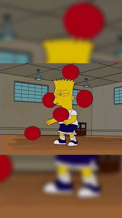 The Simpsons Barts First Time Playing Dodgeball 🤣 Shorts Memes