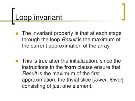 Ppt Loop Variant And Invariant Powerpoint Presentation Free Download