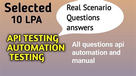 Java Selenium Api Testing Interview Questions Real Scenario Based Questions Answers Experience