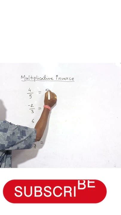 Concept Of Multiplicative Inverse Math Tricks 📚 📗📙👍💡shortvideo